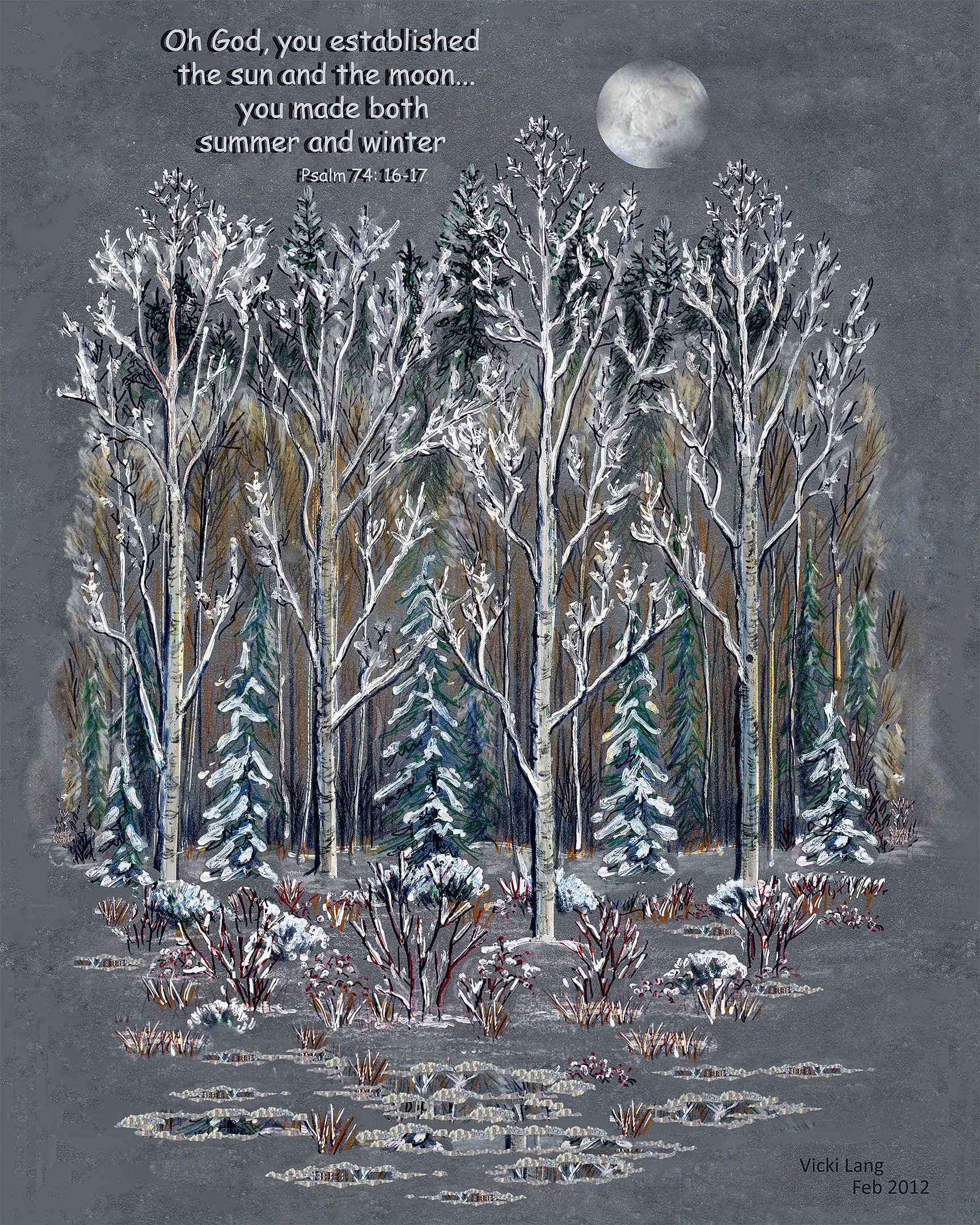 Backyard Forest on Silver | some ART stuff